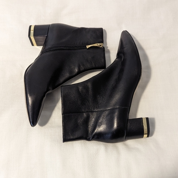 kate spade | Shoes | Kate Spade Black Leather Booties | Poshmark